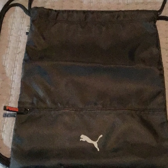 Puma | Bags | Puma Black Drawstring Back Pack | Poshmark